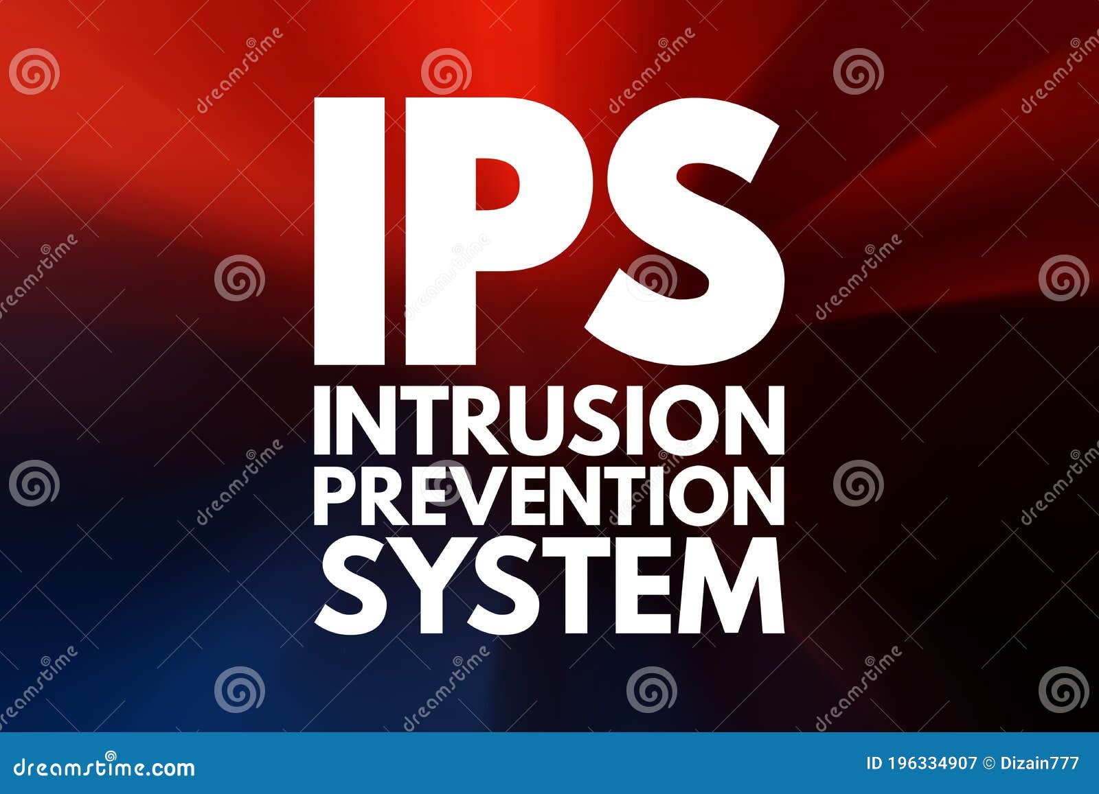 IPS - Intrusion Prevention System Acronym, Technology Concept ...