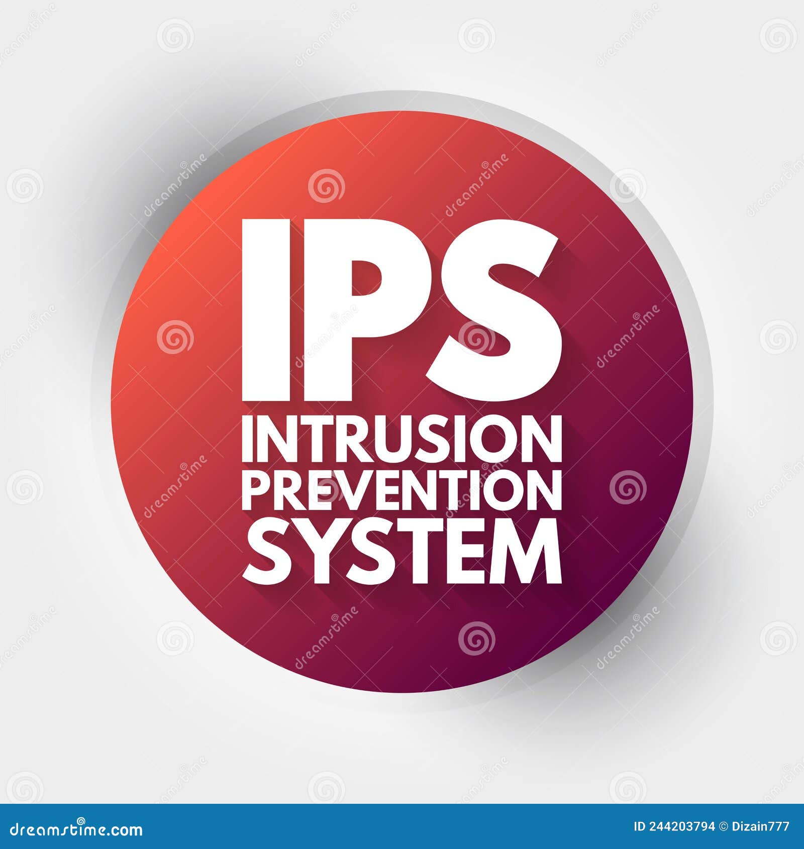 IPS - Intrusion Prevention System Acronym, Technology Concept ...