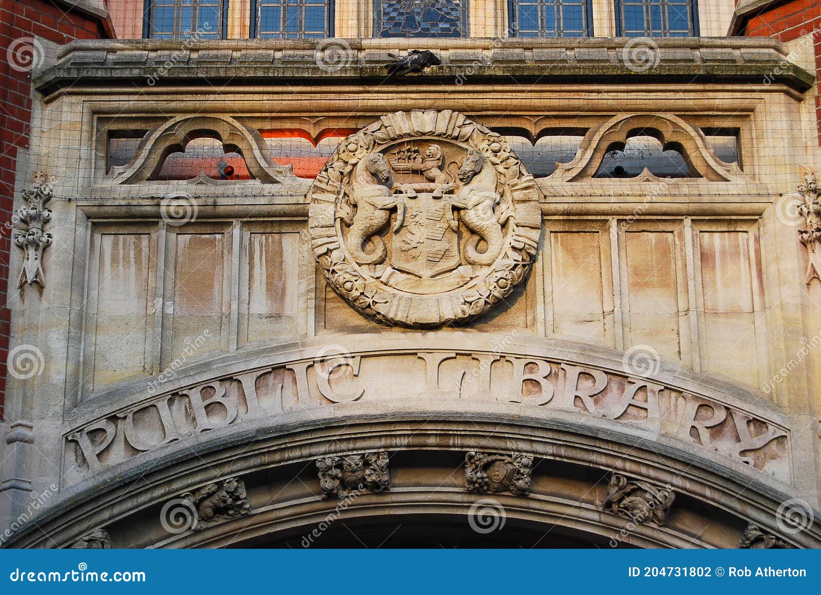 The Ipswich County Library in the Centre of the Town Editorial ...