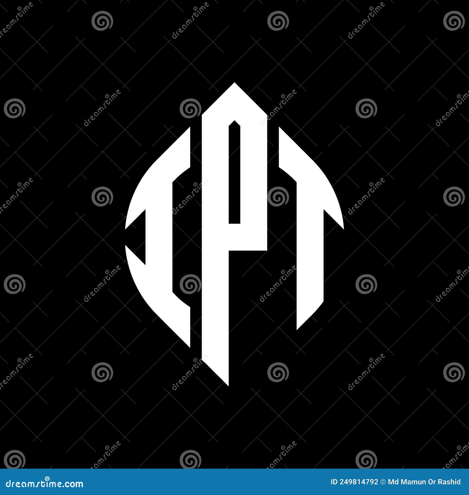 IPT Circle Letter Logo Design with Circle and Ellipse Shape. IPT ...