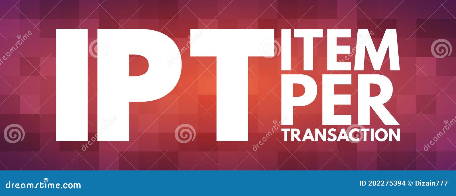IPT - Item Per Transaction Acronym Concept Stock Illustration ...