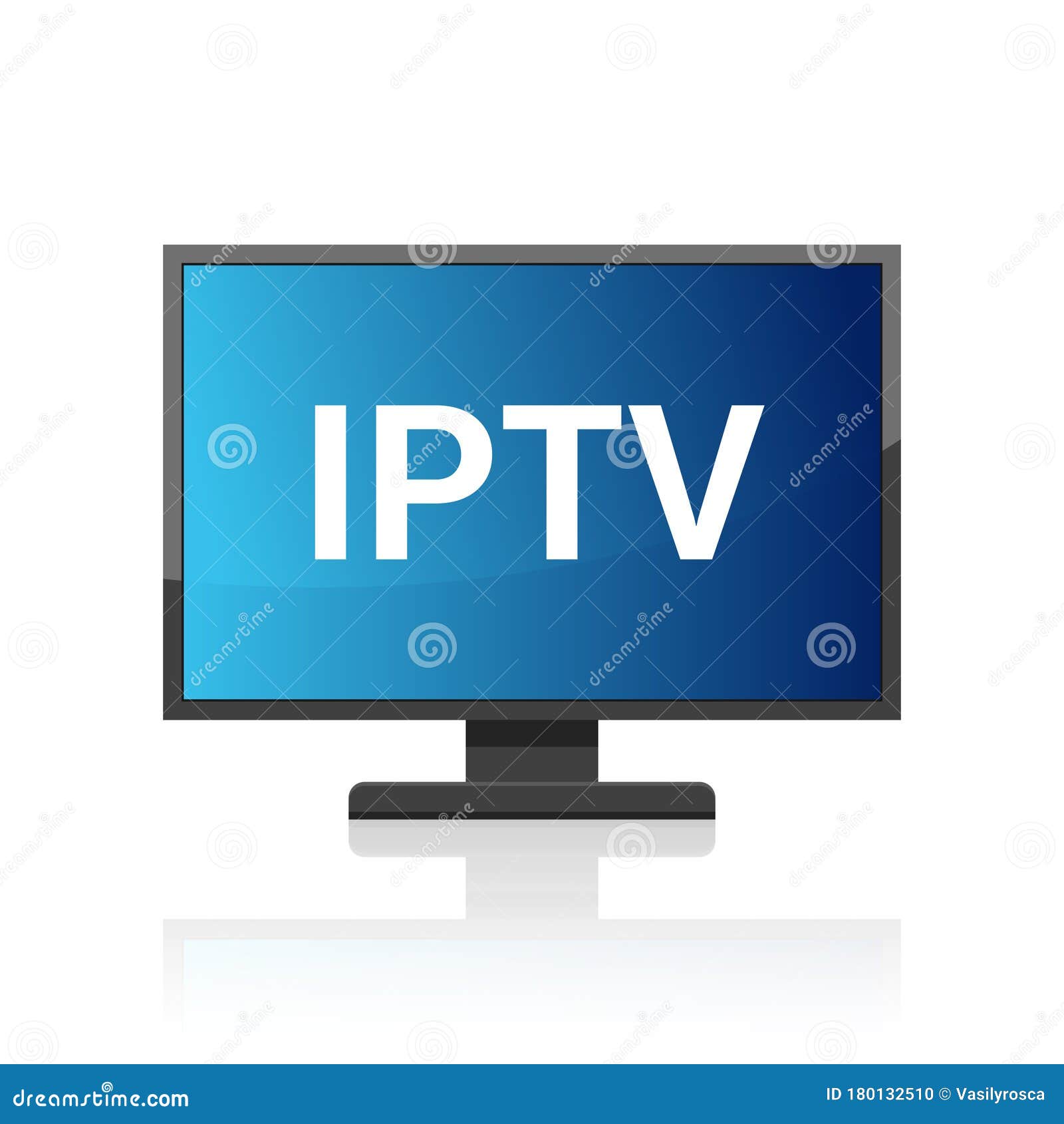 IPTV Vector Icon. IP TV Video Channel Box Concept Icon. Stock Vector ...