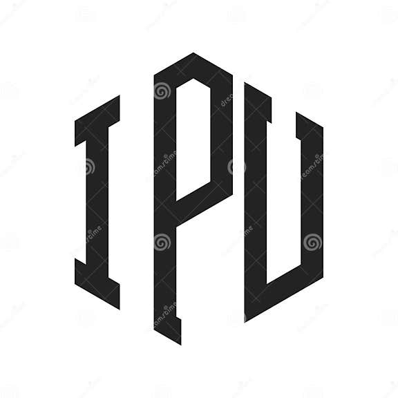 IPU Logo Design. Initial Letter IPU Monogram Logo Using Hexagon Shape ...