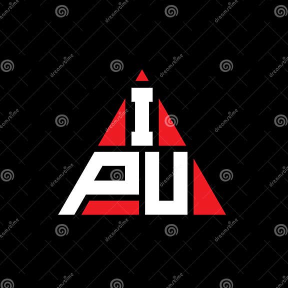 IPU Triangle Letter Logo Design with Triangle Shape. IPU Triangle Logo ...