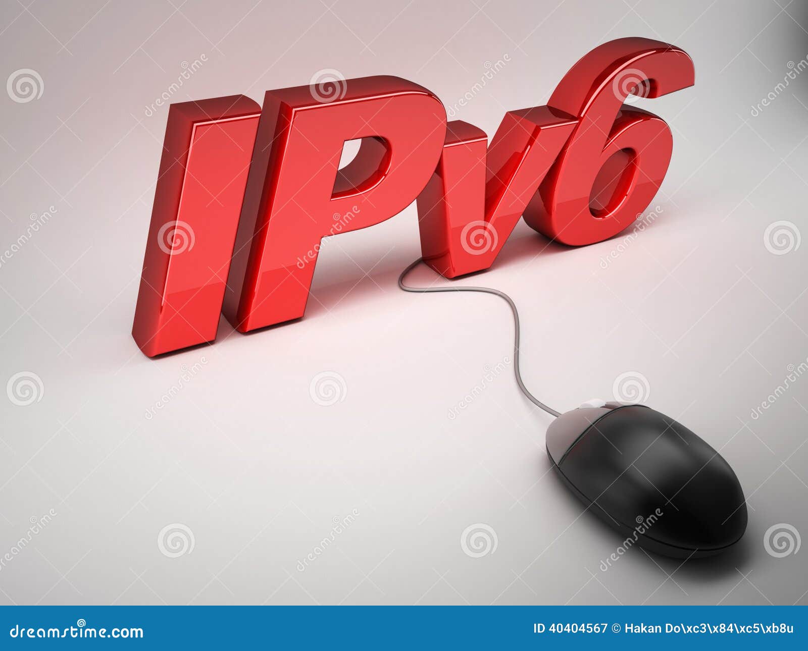 IPv6 Internet Protocol On Server Room Background. Business Technology ...