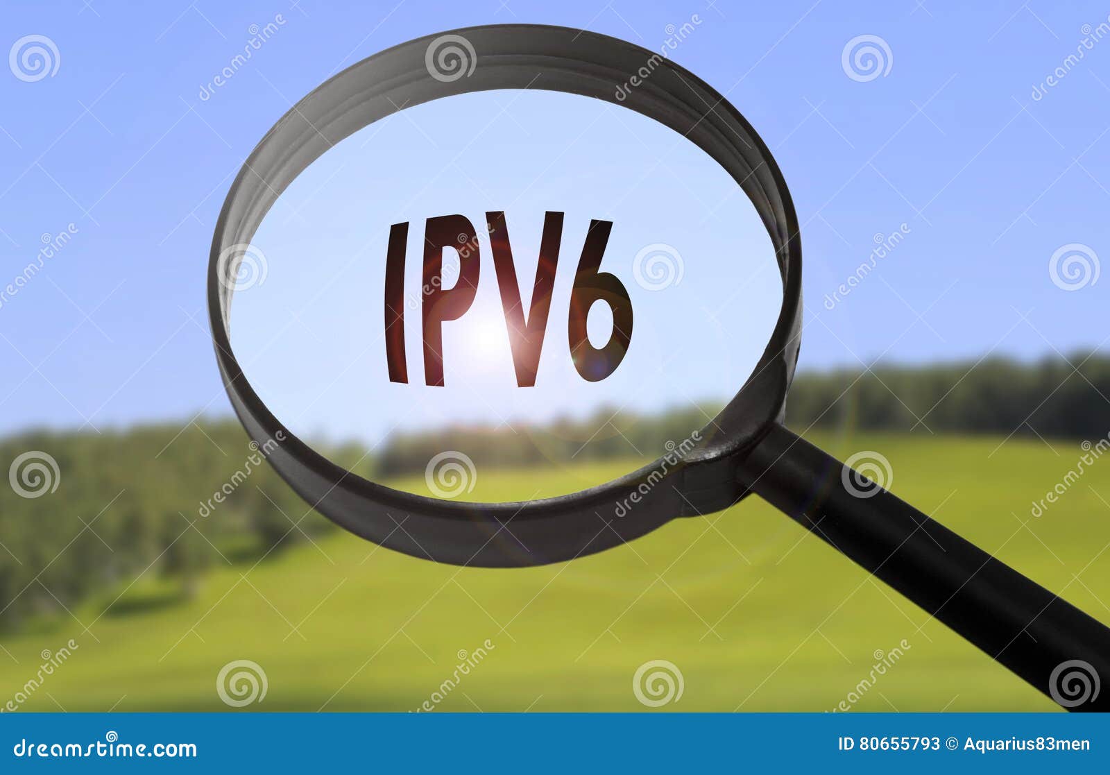 Ipv6 Internet Protocol Version 6 Stock Image - Image of network ...