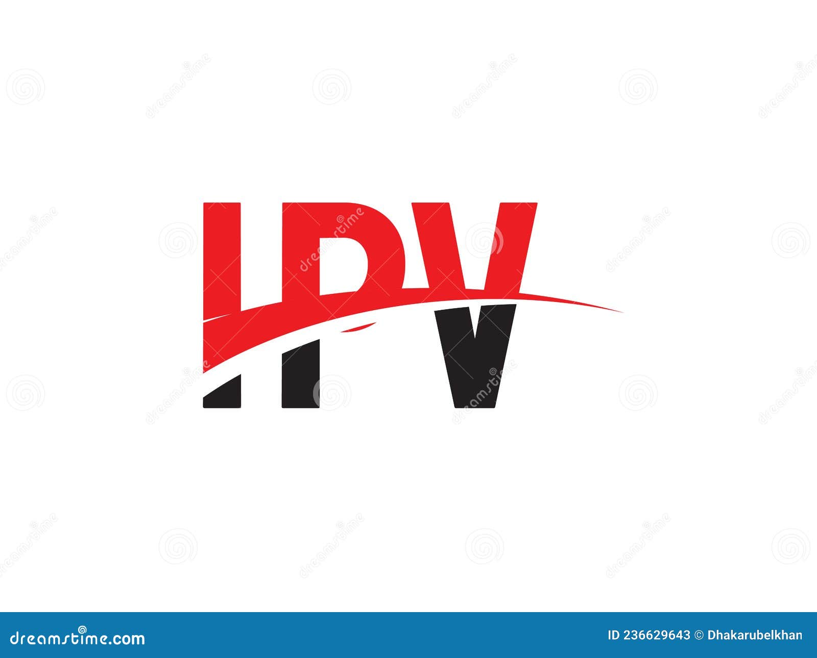 IPV Letter Initial Logo Design Vector Illustration Stock Vector ...