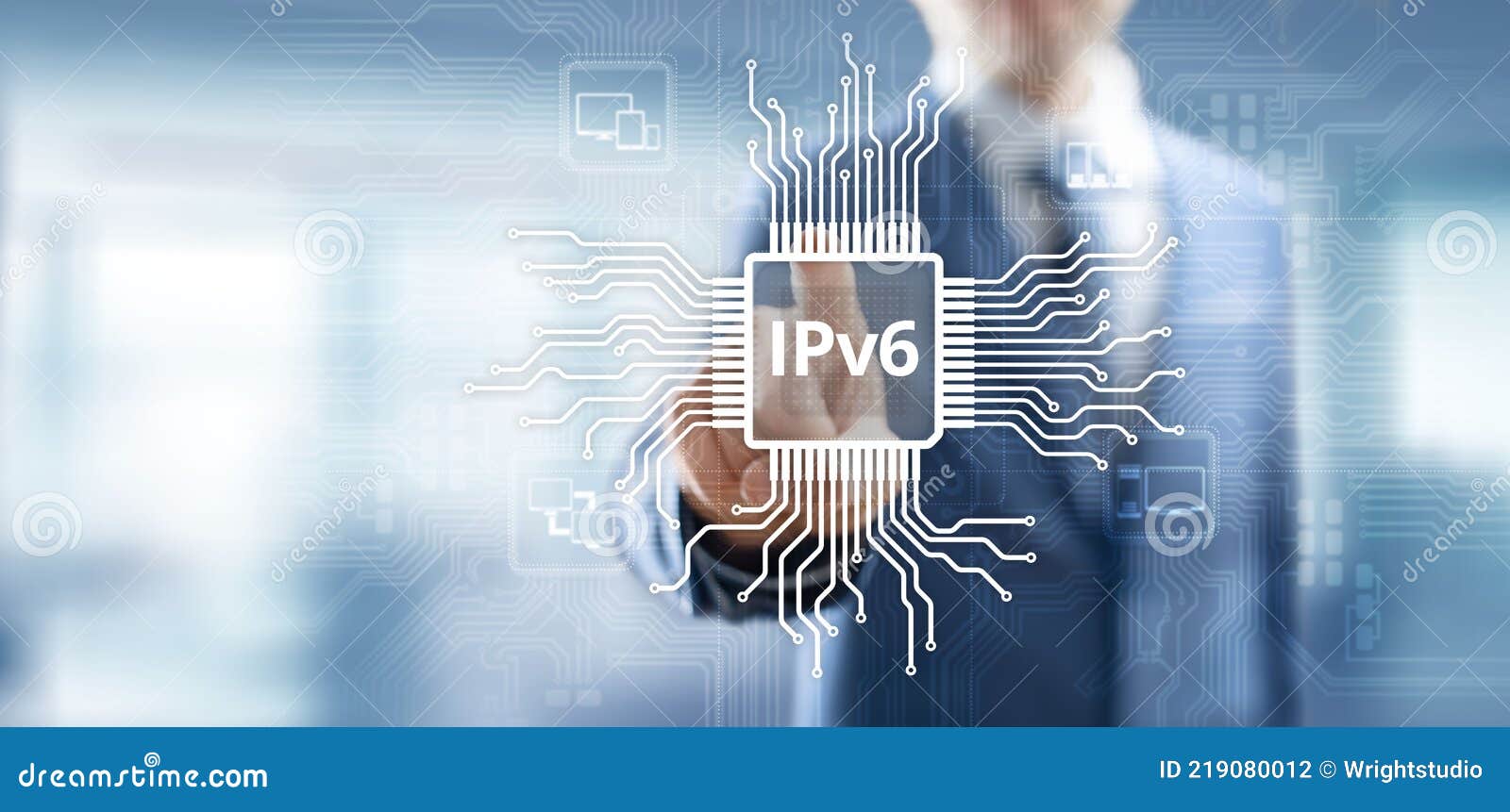 Ipv6 Network Protocol Standard Internet Communication Concept on ...