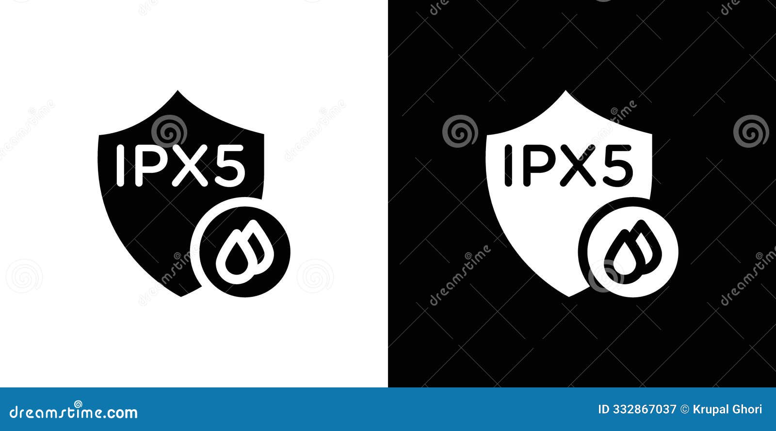 Ipx5 Waterproof Vector Logo Set Collection For Web App Ui | CartoonDealer.com #330080457