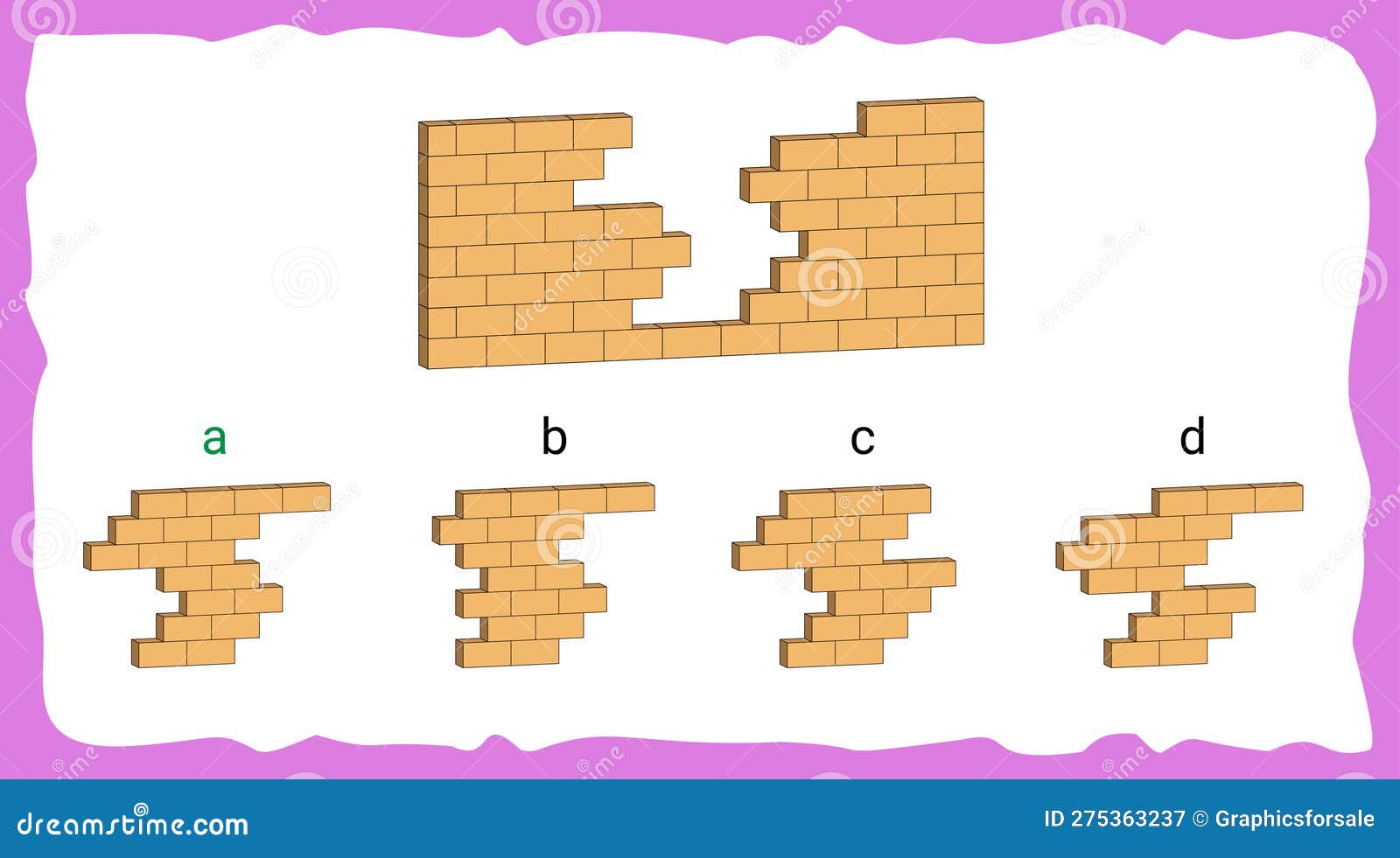 IQ Abstract Logical Reasoning Question. a Three-dimensional ...