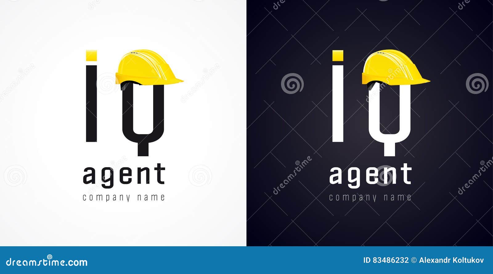 IQ agent vector logo. stock vector. Illustration of audit - 83486232
