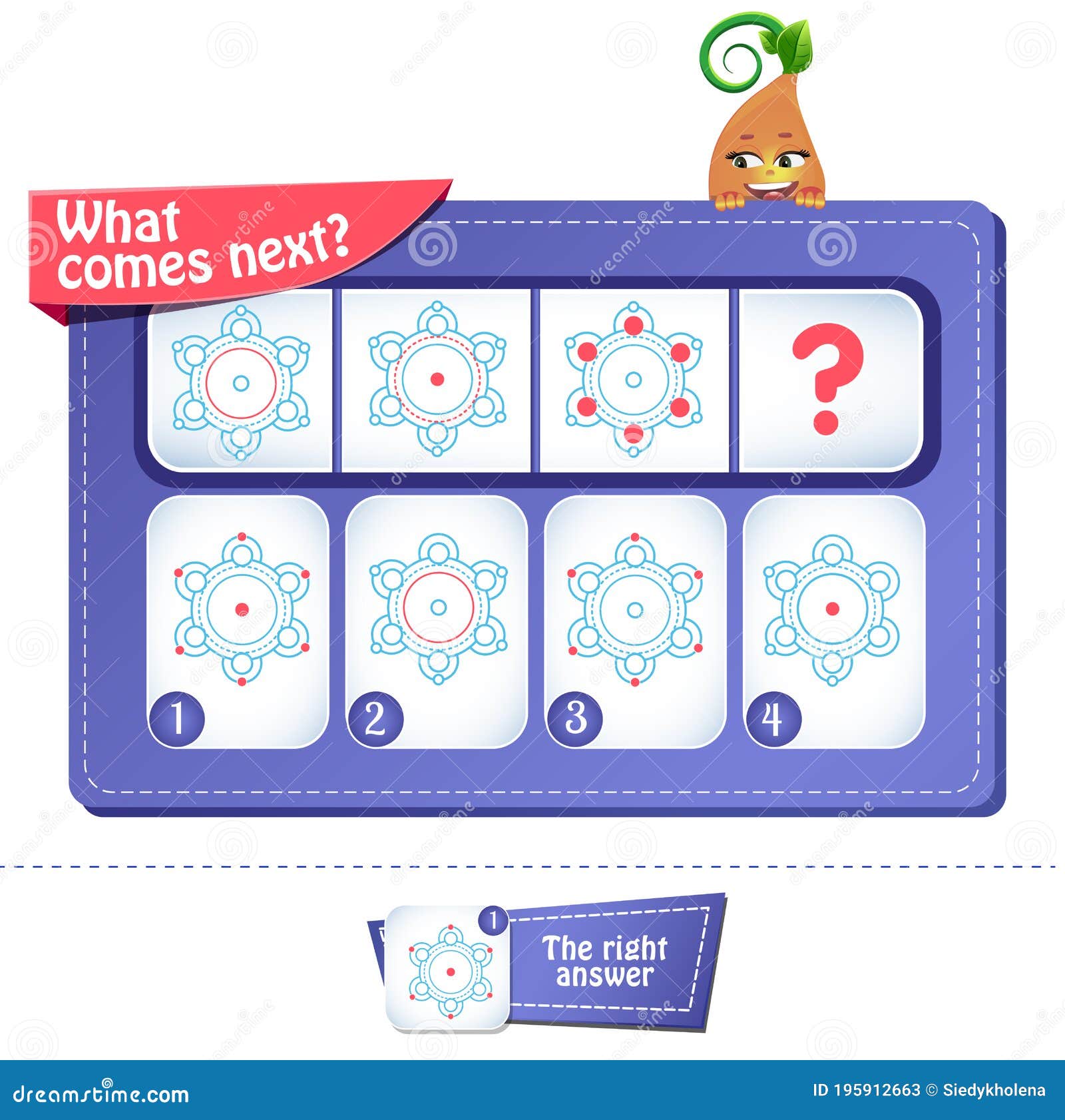 Iq Comes Next Brain Teaser 1 Stock Vector - Illustration of educational ...