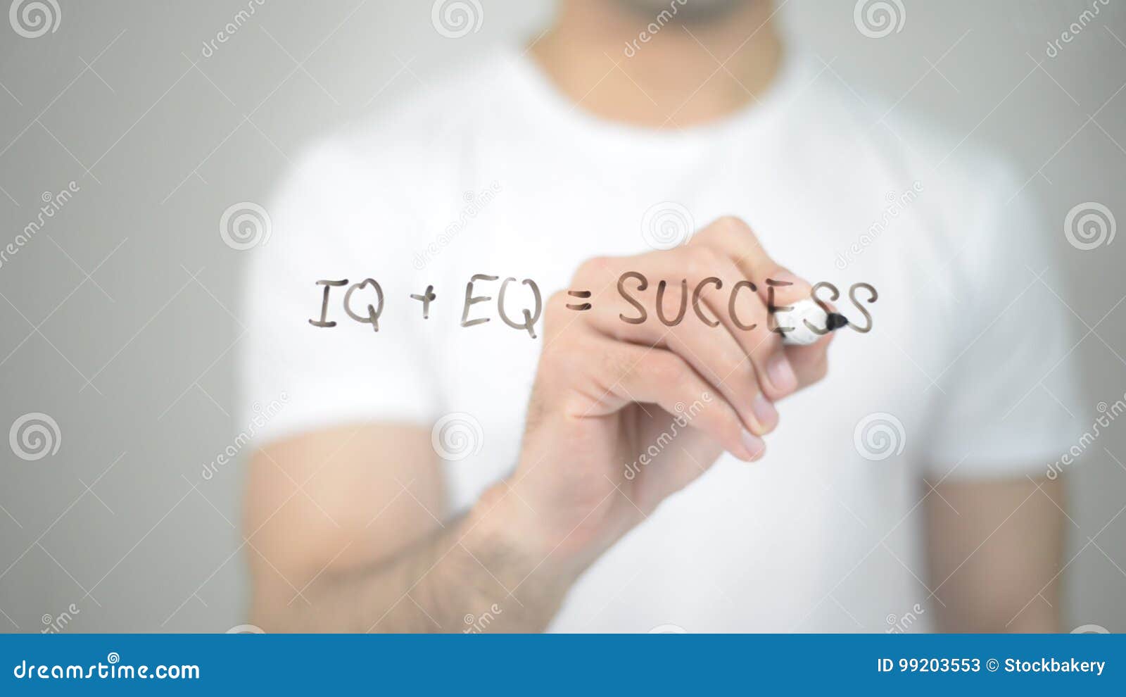 IQ + EQ = Success, Man Writing on Transparent Screen Stock Image ... IQ + EQ = Success, Man Writing on Transparent Screen Stock Image ...