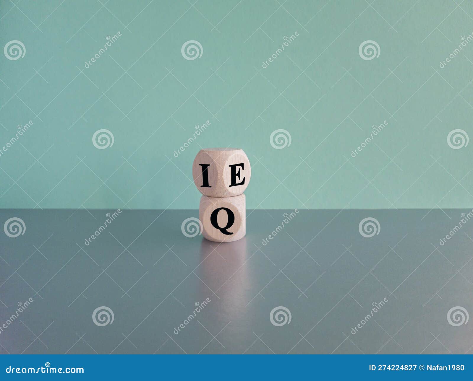IQ Or EQ Symbol. Turned Cube, Changes Words IQ, Intelligence Quotient ...