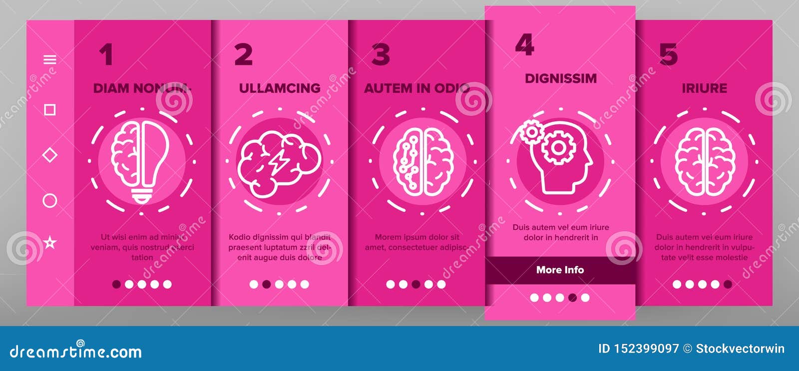 IQ, Intellect Linear Vector Icons Set Thin Pictogram | CartoonDealer ...