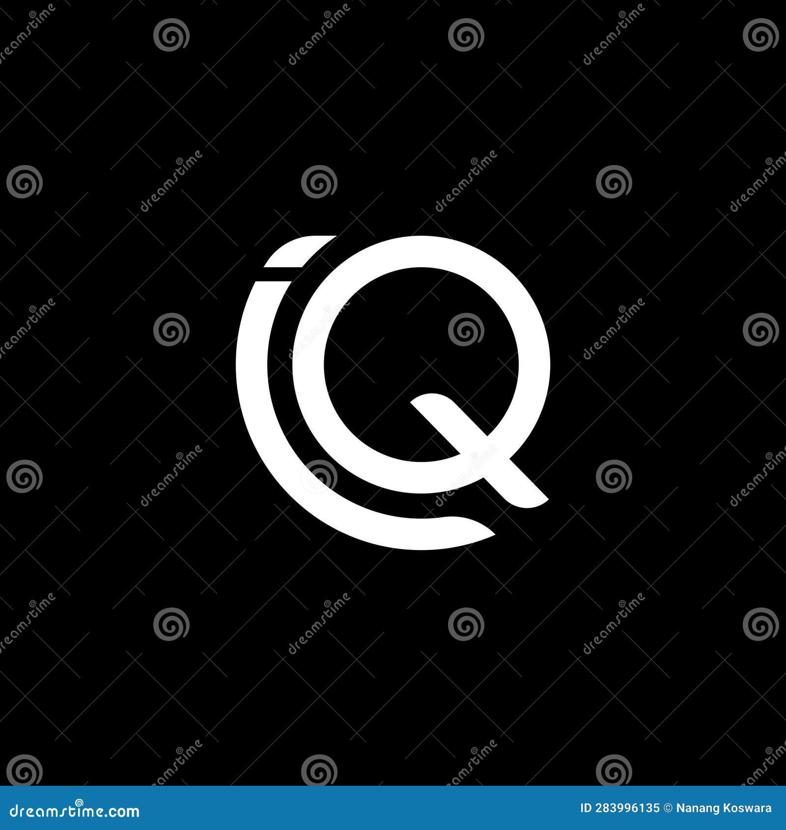 IQ Logo, IQ Monogram, Initial IQ Logo, Letter IQ Logo, Modern, Icon ...