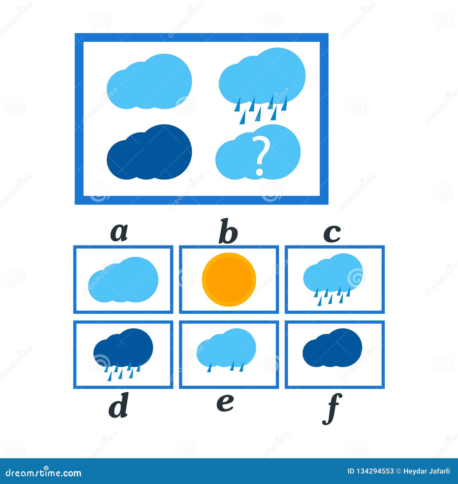 IQ Test. Choose Correct Answer. Logical Task, Educational Game for Kids ...