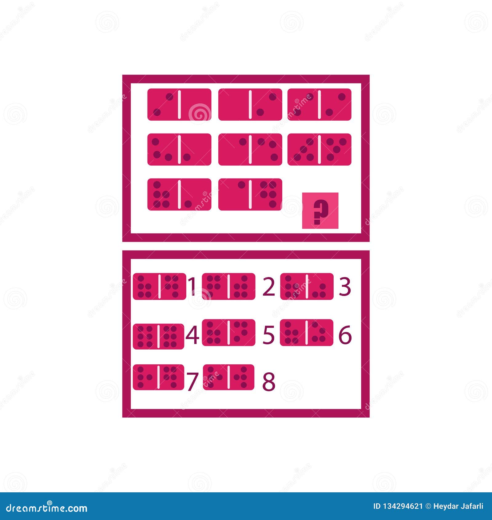 IQ Test. Choose Correct Answer. Logical Task, Educational Game for Kids ...