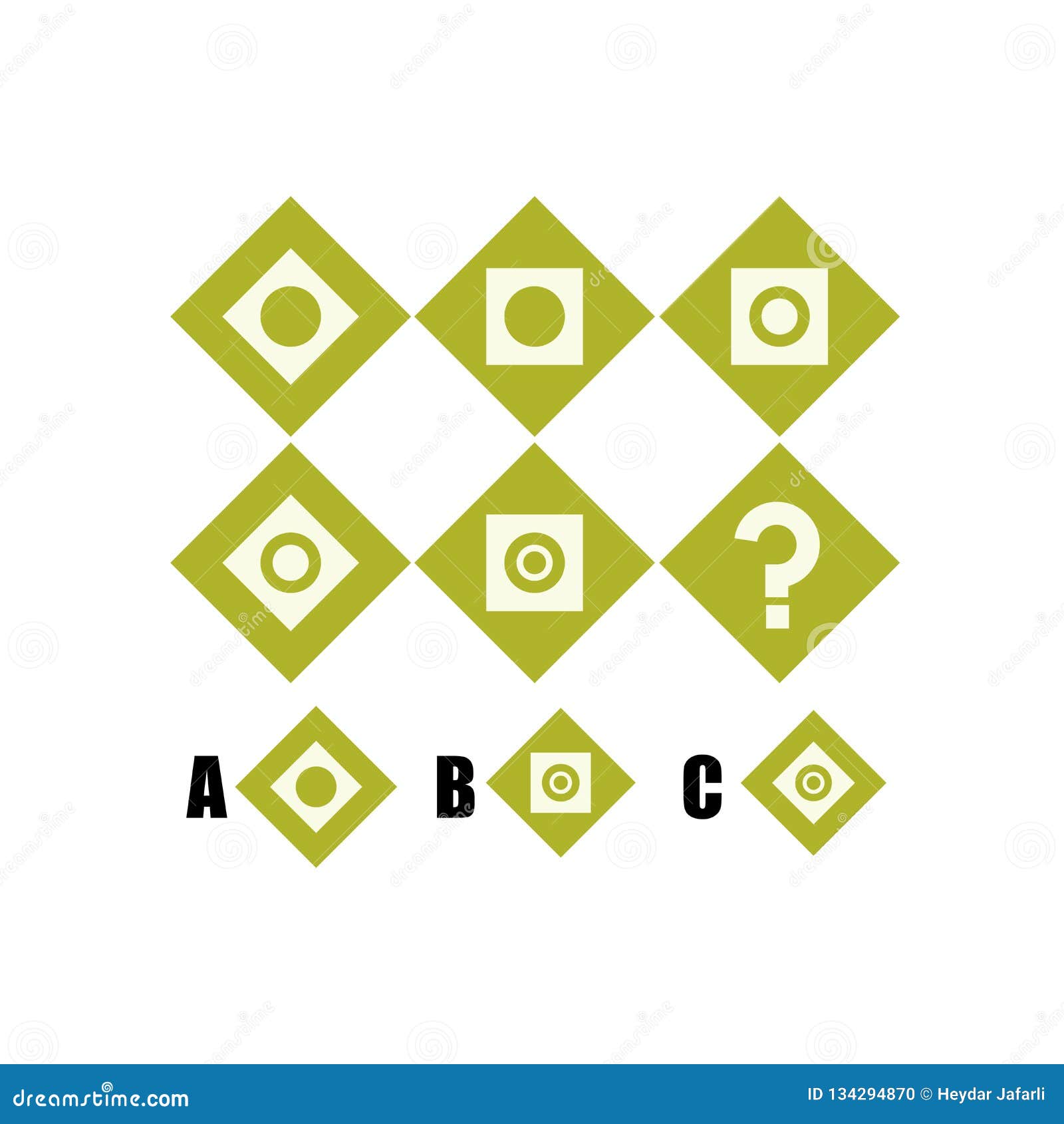 IQ Test. Choose Correct Answer. Logical Task, Educational Game for Kids ...