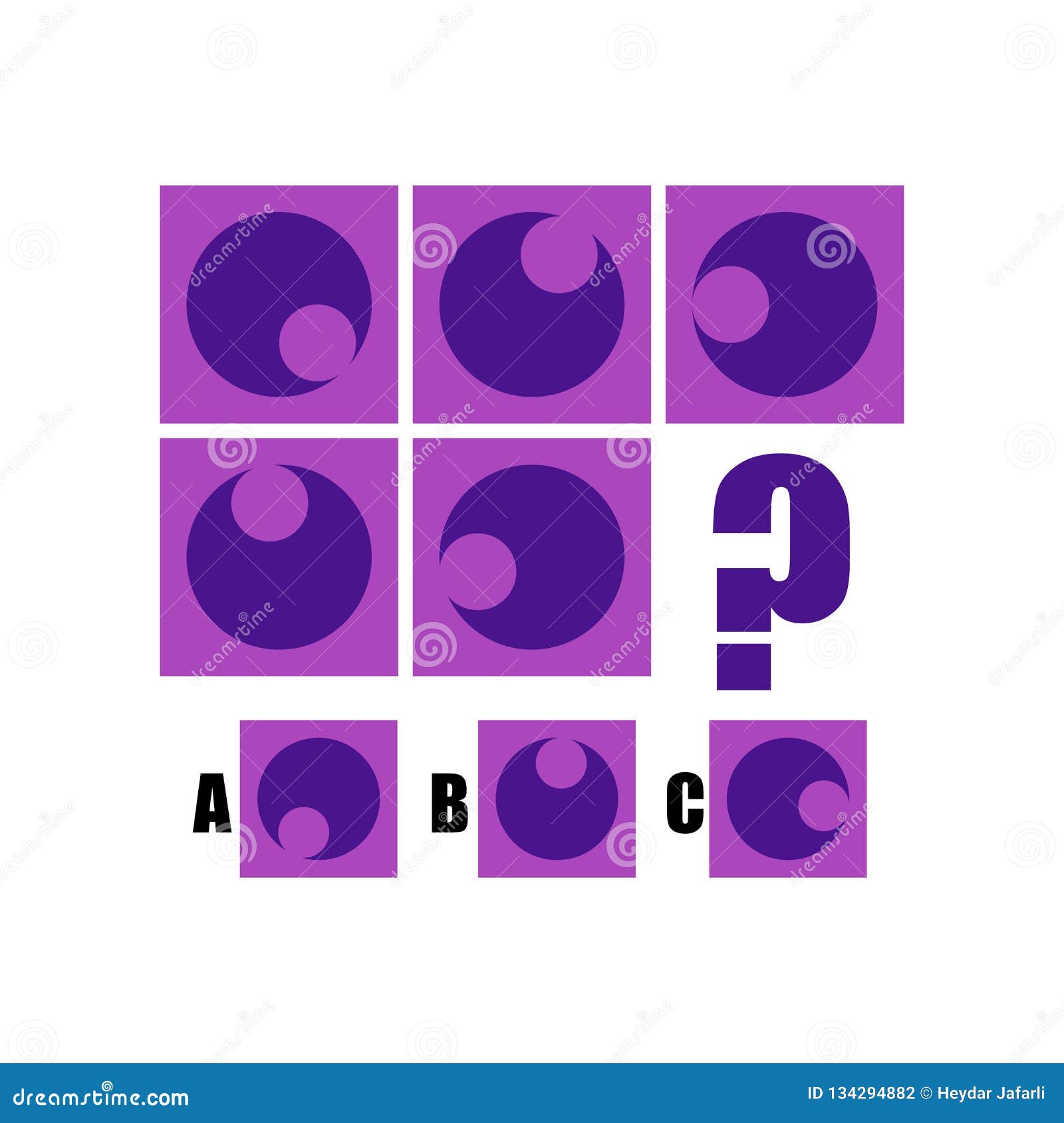 IQ Test. Choose Correct Answer. Logical Task, Educational Game for Kids ...