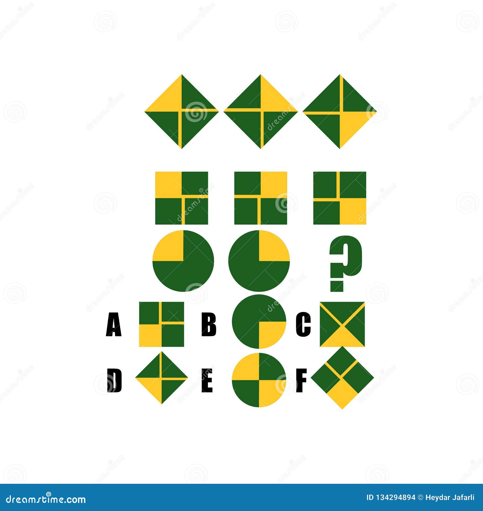 IQ Test. Choose Correct Answer. Logical Task, Educational Game for Kids ...