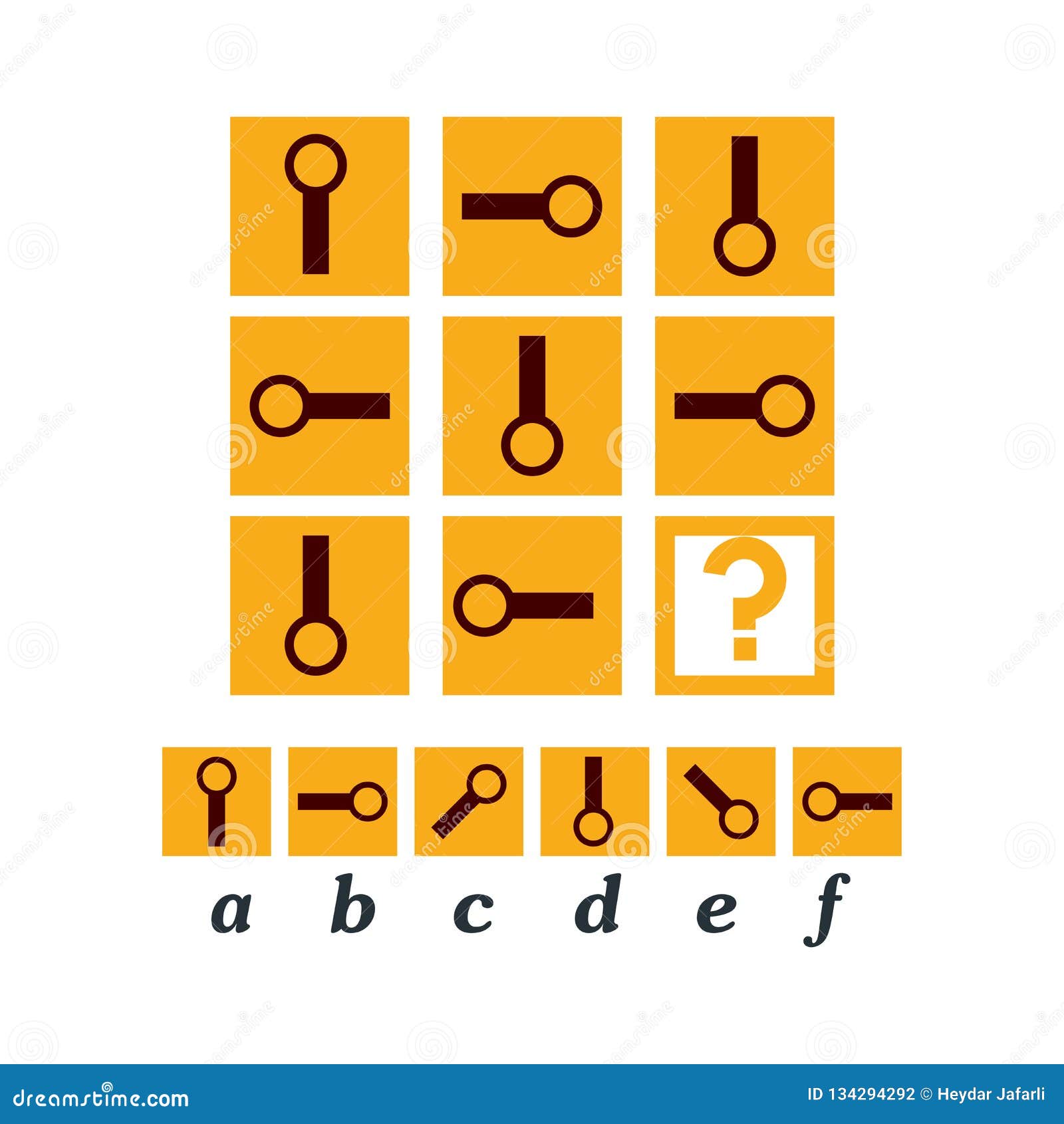 IQ Test. Choose Correct Answer. Logical Task, Educational Game for Kids ...