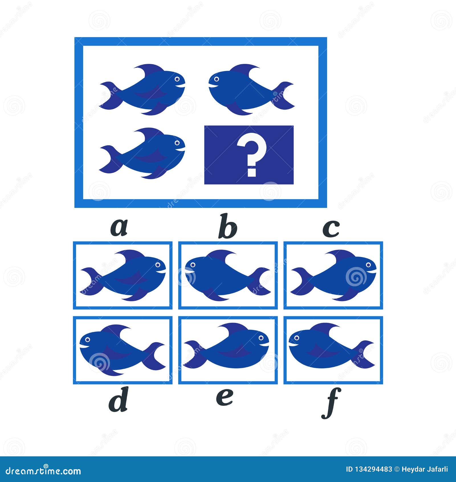 IQ Test. Choose Correct Answer. Logical Task, Educational Game for Kids ...