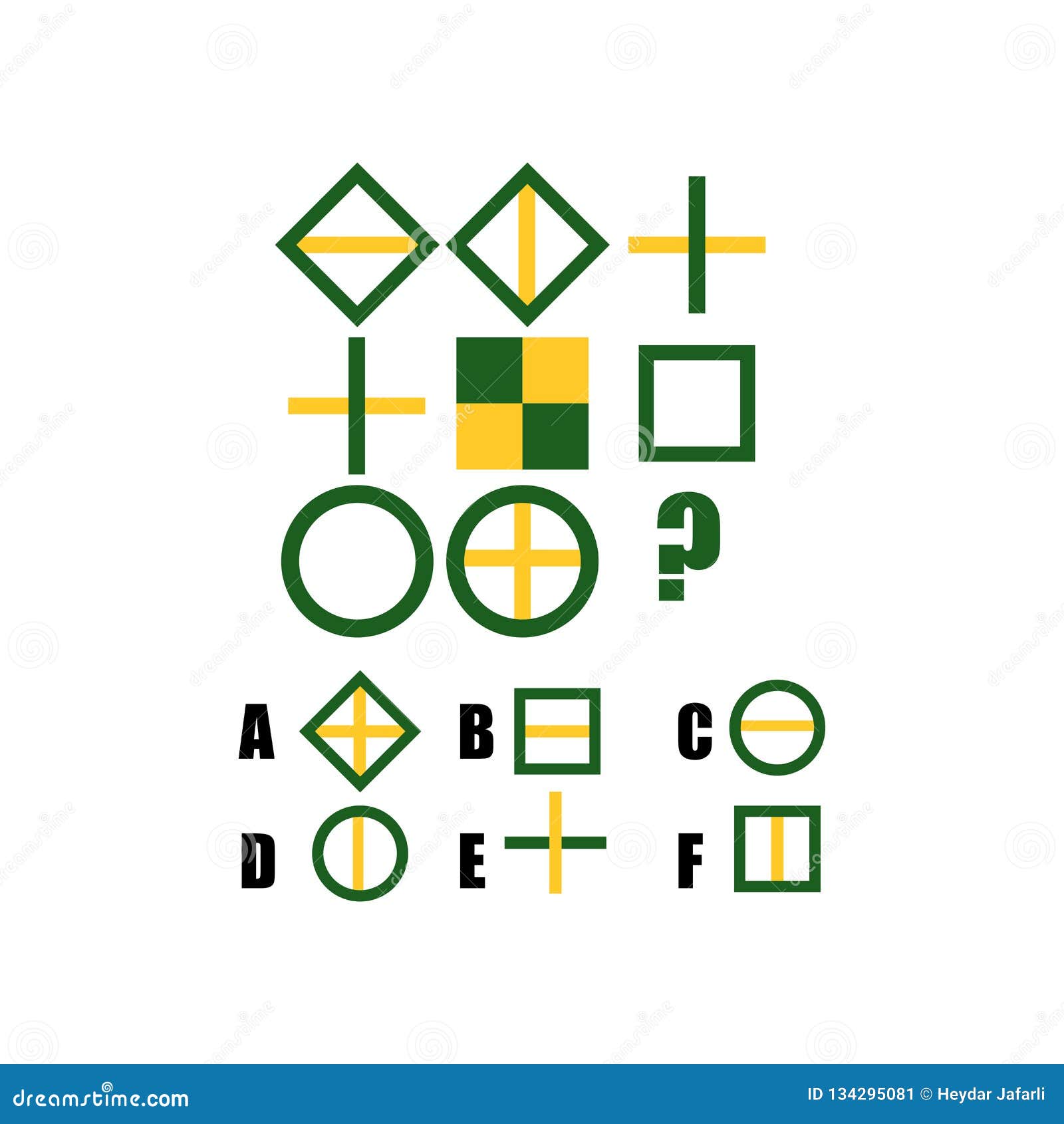 IQ Test. Choose Correct Answer. Logical Task, Educational Game for Kids ...