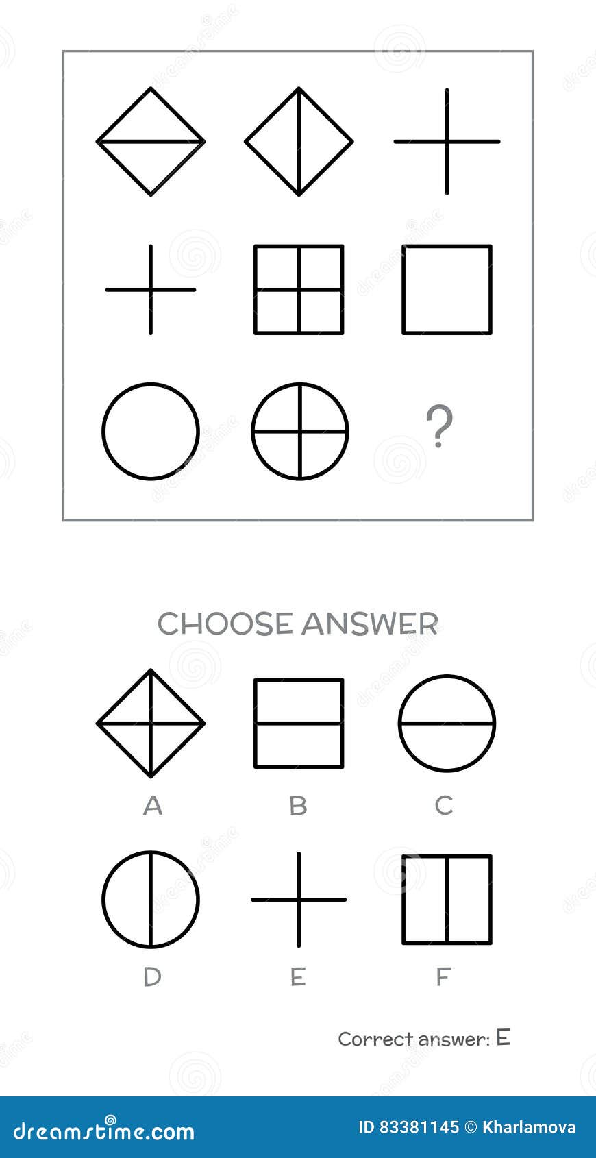 IQ Test. Choose Correct Answer Cartoon Vector | CartoonDealer.com #83381179 IQ Test. Choose Correct Answer Cartoon Vector | CartoonDealer.com #83381179