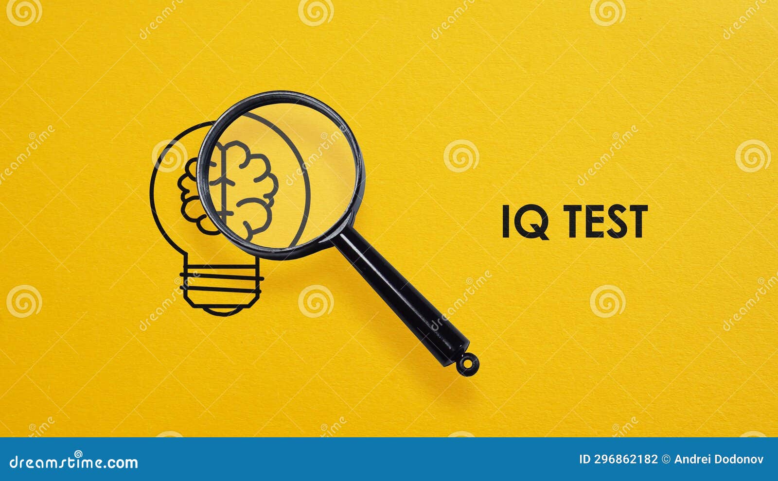 IQ Test or Intelligence Quotient.IQ Test for Employees Stock Photo ...