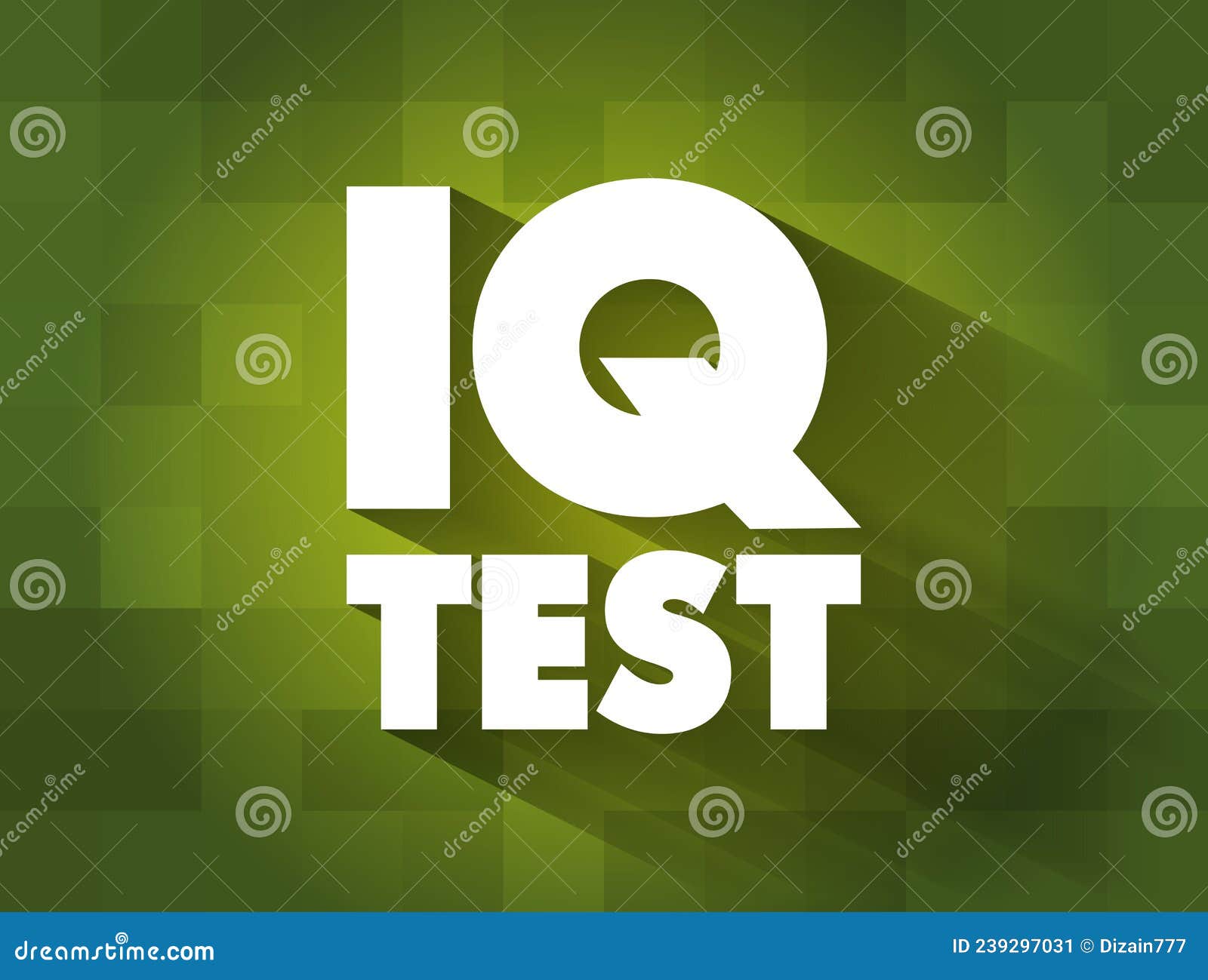 Iq Test Text Quote, Concept Background Stock Illustration ...