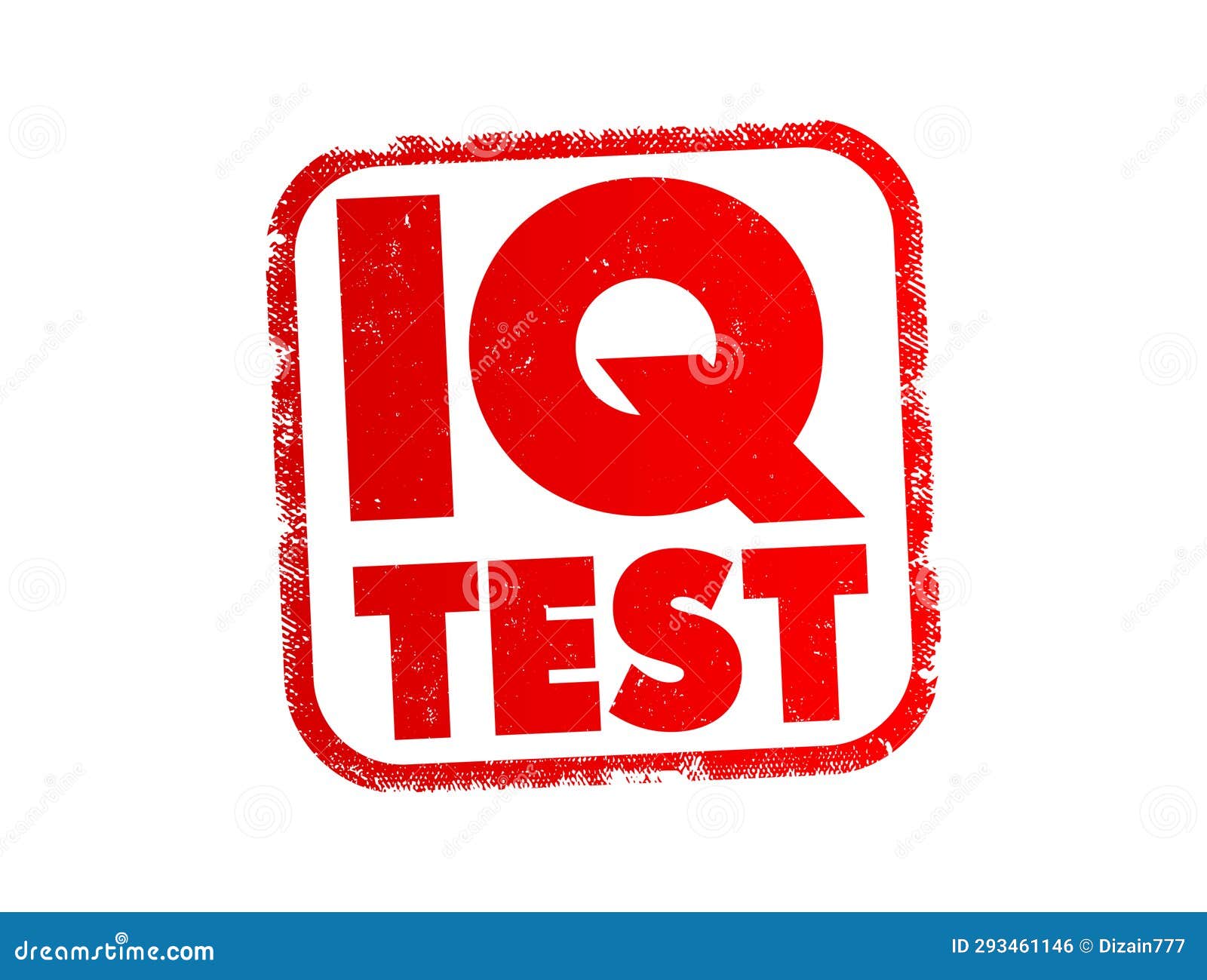 Iq Test Text Stamp, Concept Background Stock Photo - Image of logical ...