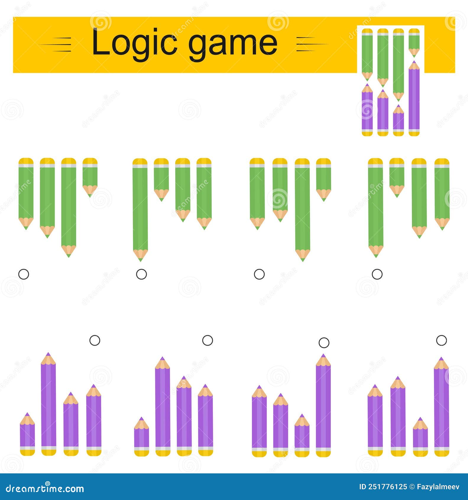 IQ Training Test. Task for Development of Attention and Logic ...