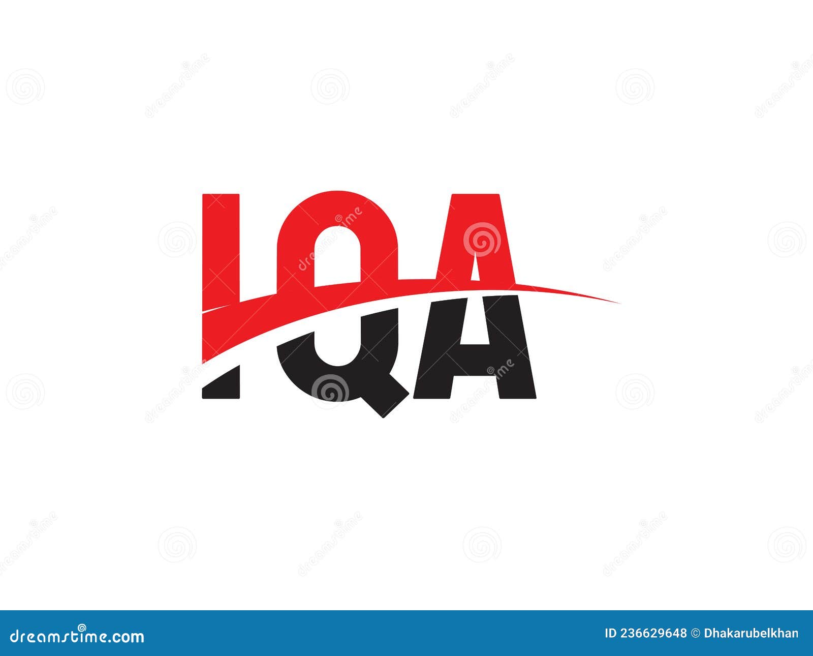 IQA Letter Initial Logo Design Vector Illustration Stock Vector ...
