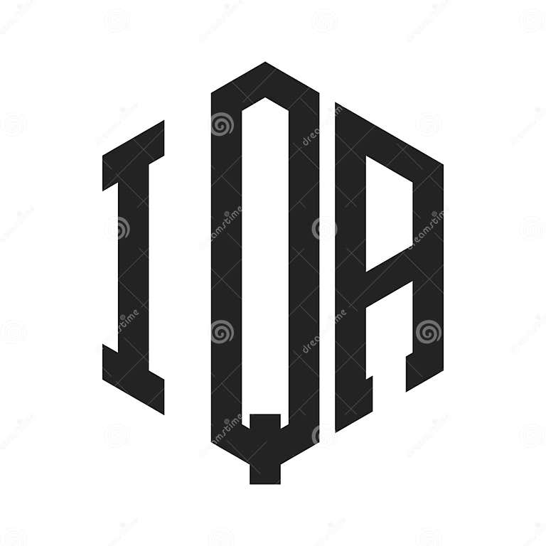 IQA Logo Design. Initial Letter IQA Monogram Logo Using Hexagon Shape ...