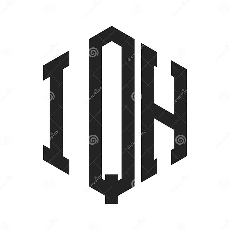 IQH Logo Design. Initial Letter IQH Monogram Logo Using Hexagon Shape ...