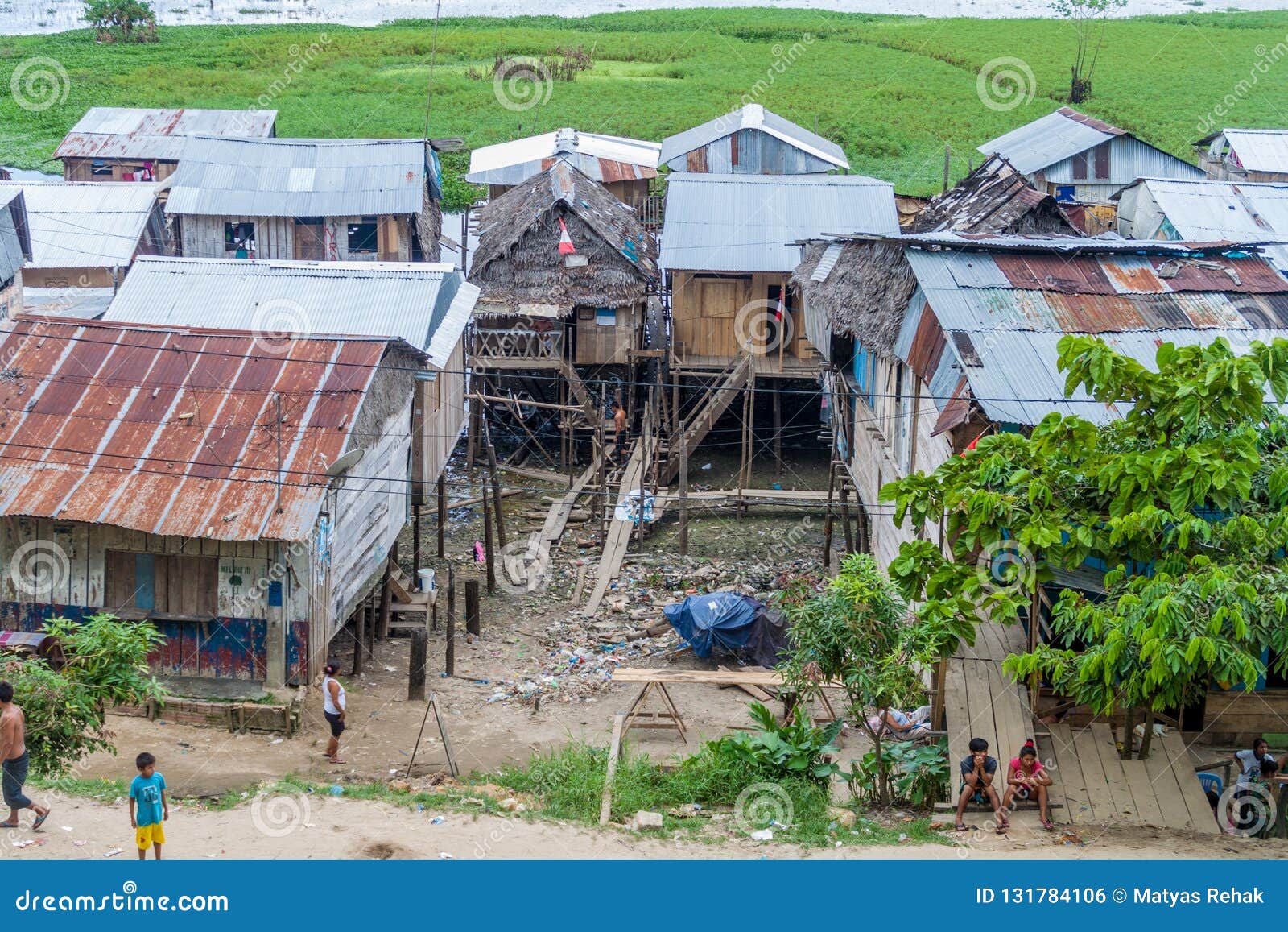 Shantytown in Iquitos, Peru Editorial Photo - Image of tropical ...