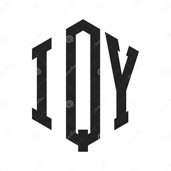 IQY Logo Design. Initial Letter IQY Monogram Logo Using Hexagon Shape ...