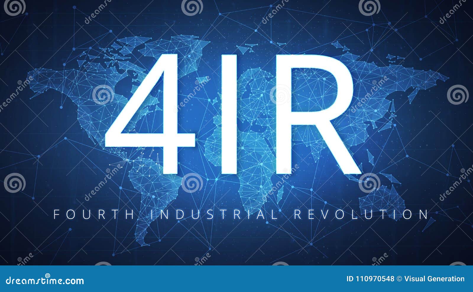 4IR Fourth Industrial Revolution on Blockchain Polygon World Map. Stock ... 4IR Fourth Industrial Revolution on Blockchain Polygon World Map. Stock ...
