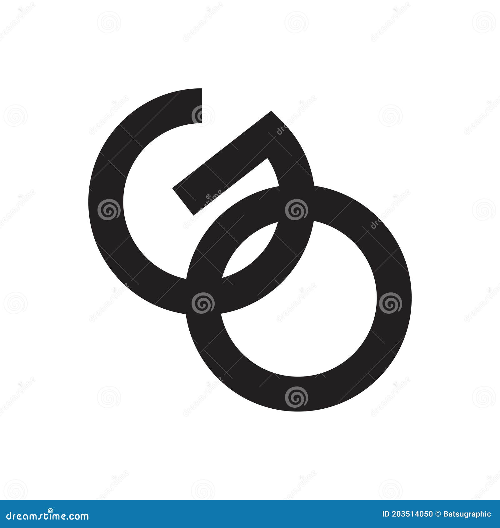 Ir Icono Del Logotipo Del Vector De Letra Inicial Ilustración del ...