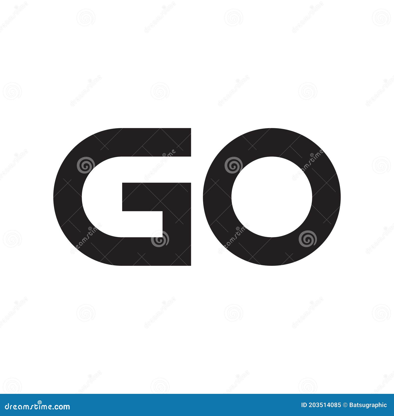 Ir Icono Del Logotipo Del Vector De Letra Inicial Ilustración del ...