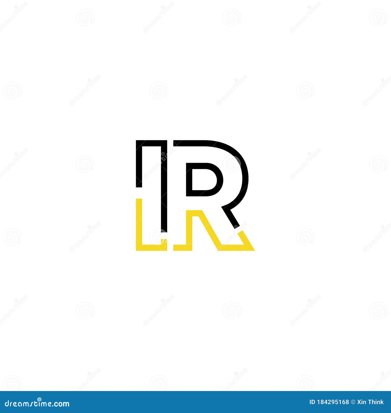 IR Letter Logo Icon Design Template Elements Stock Vector ...