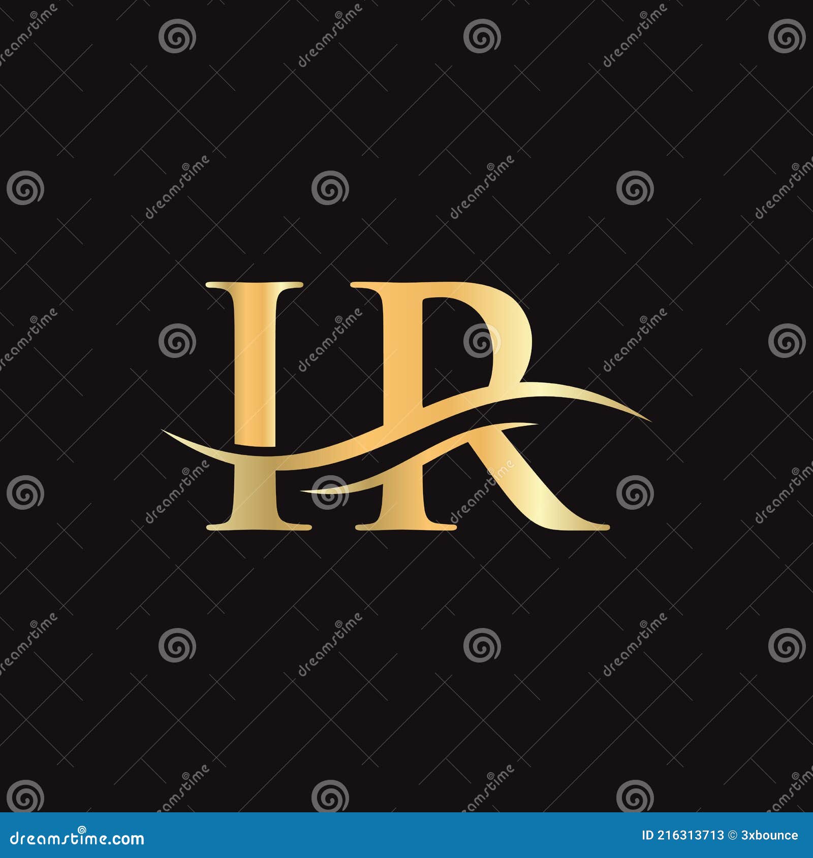 IR Logo Design. Initial IR Letter Logo Design Stock Vector ...