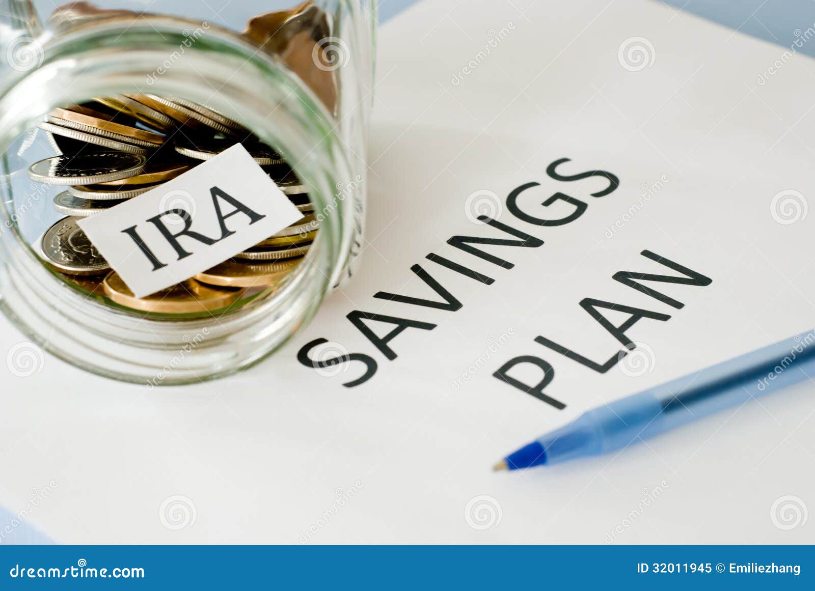 IRA savings plan stock image. Image of wealth, money - 32011945