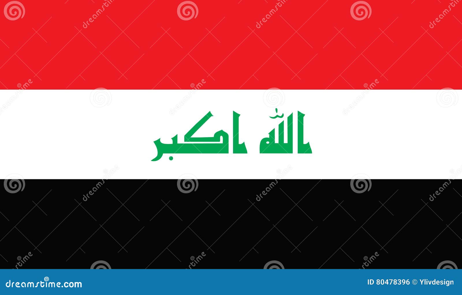 Irak flag image stock vector. Illustration of bagdad - 80478396