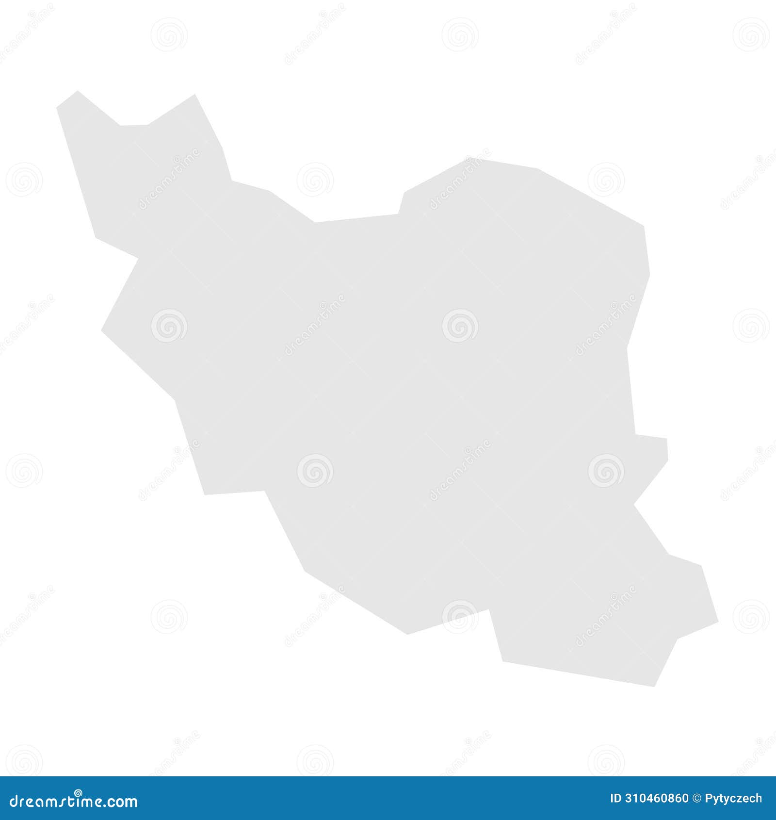 Iran Simplified Sketch Map Cartoon Vector | CartoonDealer.com #324869987
