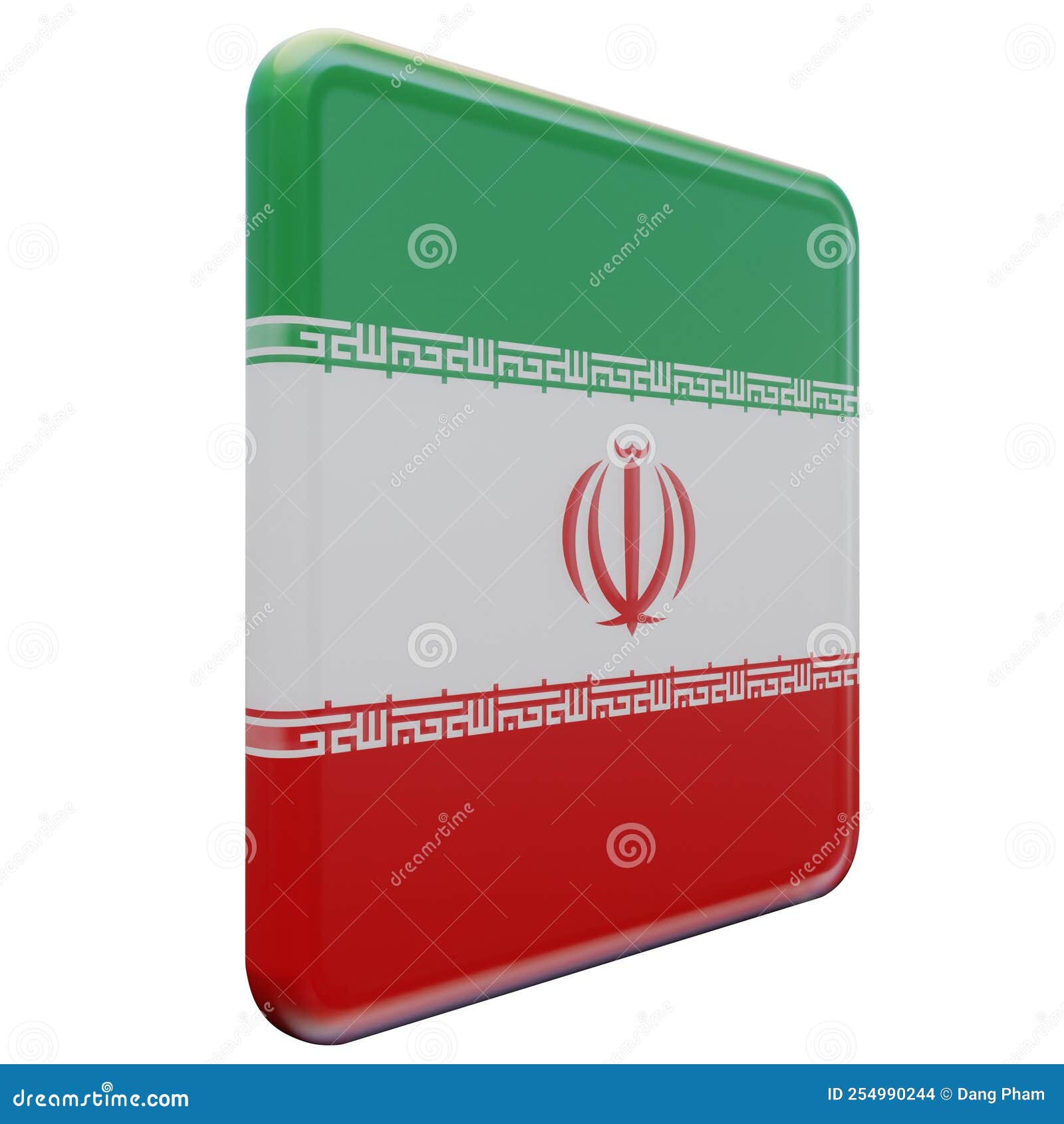 Iran 3D flag stock illustration. Illustration of patriotism - 254990244