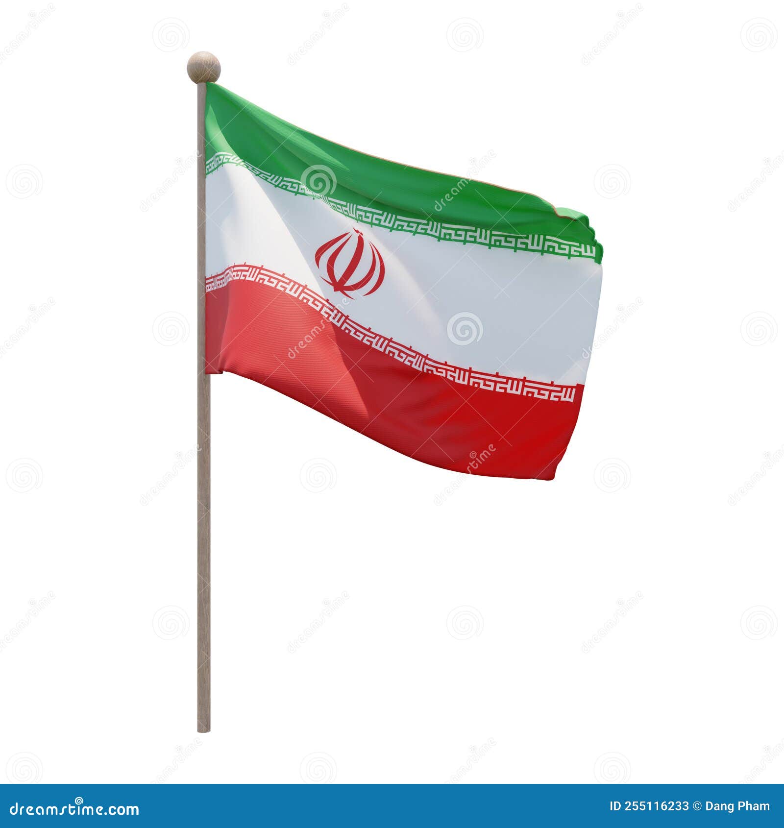 Iran 3d Flagpole Stock Illustration Illustration Of Culture 255116233