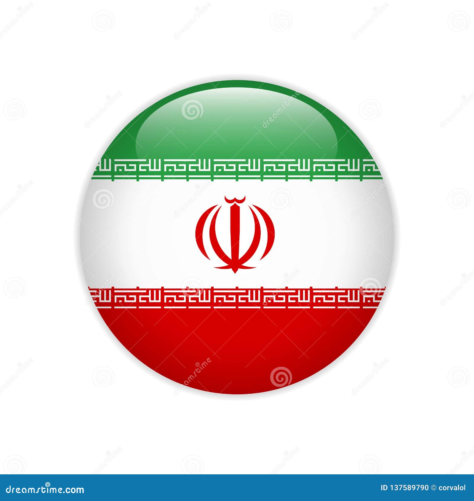 Iran Flag Illustration. Futuristic Iranian Flag Graphic With Abstract ...