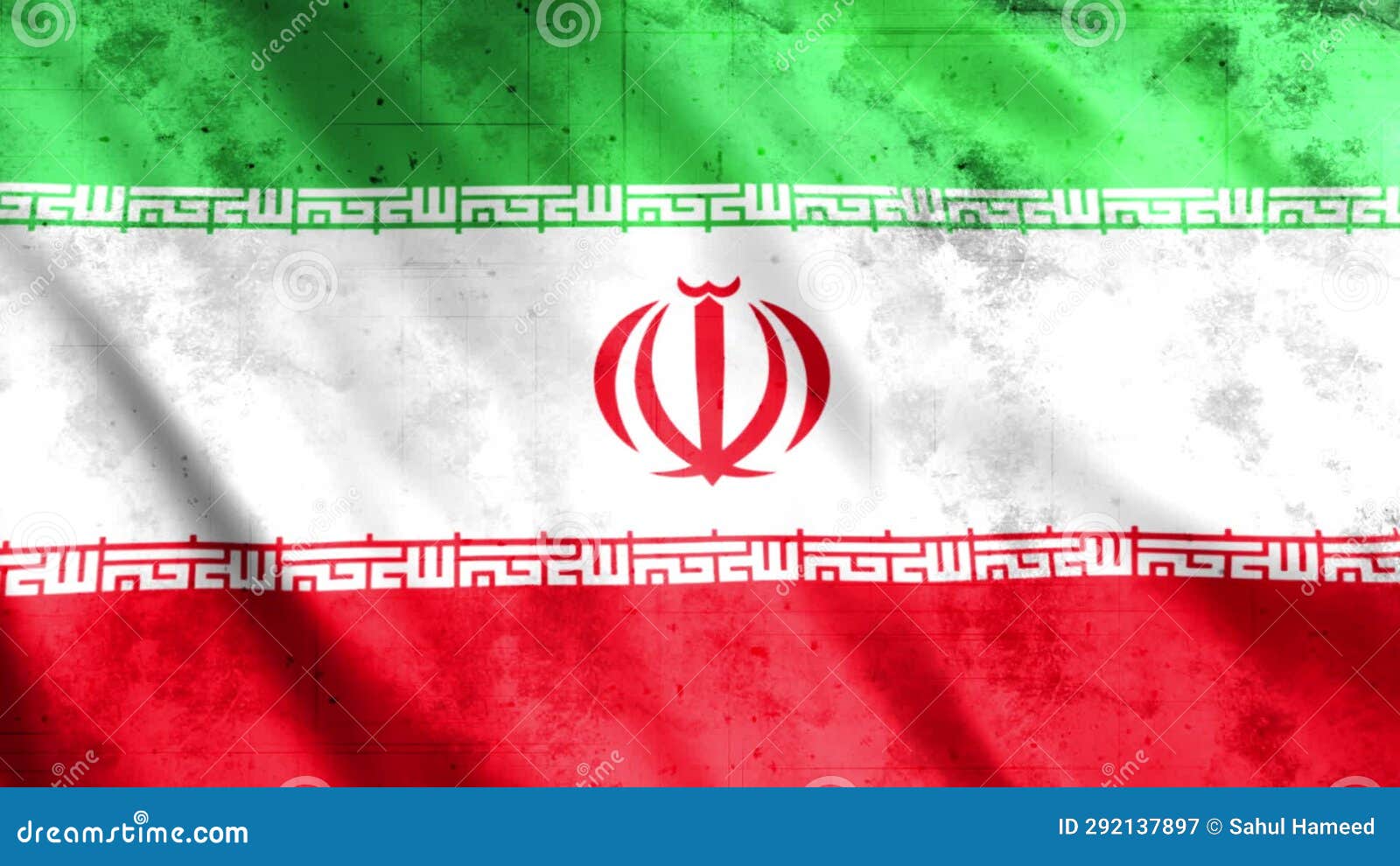 Iran Flag Grunge Video Animation with Seamless Loop Stock Video - Video ...